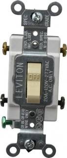 Leviton 2 Pole, 120 to 277 VAC, 20 Amp, Commercial Grade Toggle Wall ...