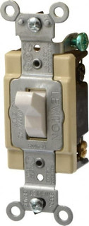 Leviton 4 Pole, 120 to 277 VAC, 20 Amp, Commercial Grade Toggle Four ...