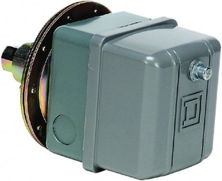 Square D 1 NEMA Rated, DPST, 3 inHg to 8 inHg, Vacuum Switch Pressure ...