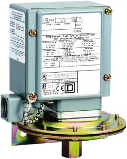 Square D 4, 13 and 4X NEMA Rated, SPDT, 0.2 to 10 psi ...