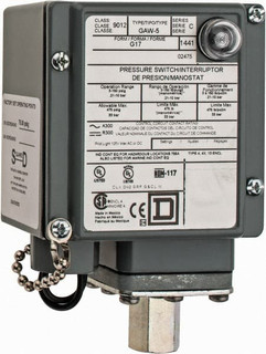 Square D 4, 13 and 4X NEMA Rated, SPDT-DB, 3 to 150 psig ...