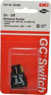 GC/Waldom Electronics SPST, Maintained (MA), On-None-Off Sequence ...