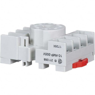 Square D 8 Pins, 600 VAC, 10 and 15 Amp, Octal Relay Socket DIN Rail ...
