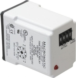Macromatic 8 Pin, 999 hr Delay, Multiple Range DPDT Time Delay Relay 10 ...