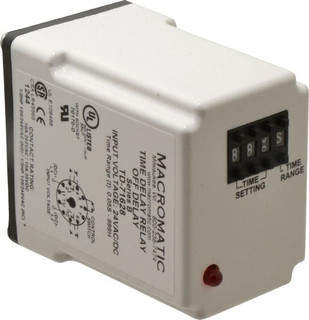 Macromatic 11 Pin, 999 hr Delay, Multiple Range DPDT Time Delay Relay ...