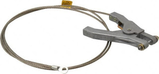 Hubbell 19 AWG, 5 Ft., Hand Clamp, Terminal, Grounding Cable with ...