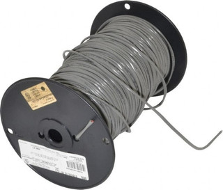 Made in USA 16 AWG, 2 Strand, 500 ft. OAL, Hook Up Wire Gray Jacket ...