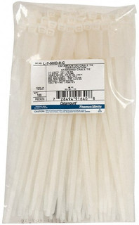 Thomas & Betts 7-1/2" Long Natural (Color) Nylon Standard Cable Tie 50 ...