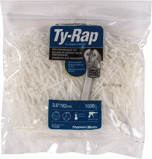 Thomas & Betts 3.62" Long Natural (Color) Nylon Standard Cable Tie 18 ...