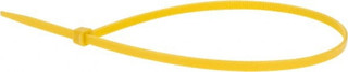 Value Collection 14.6" Long Yellow Nylon Standard Cable Tie 50 Lb ...