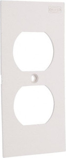 Hubbell Wiring Device-Kellems Rectangular Raceway Plate White, For Use ...