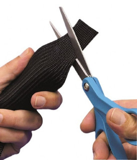 Techflex Black Braided Expandable Cable Sleeve 50 ft. Coil Length, -103 ...