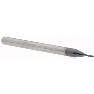 Accupro 0.031" Diam, 0.093" LOC, 2 Flute Solid Carbide Ball End Mill ...