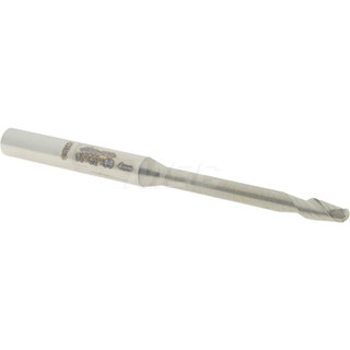 Accupro 4mm Diam, 8mm LOC, 2 Flute Solid Carbide Ball End Mill Uncoated ...