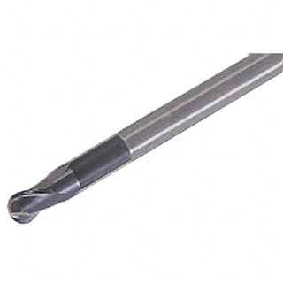 Iscar 2.5mm Diam, 2.5mm LOC, 2 Flute Solid Carbide Ball End Mill TiAlN ...