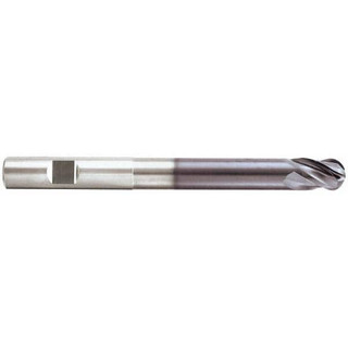 Niagara Cutter 1/2" Diam, 5/8" LOC, 4 Flute Solid Carbide Ball End Mill ...