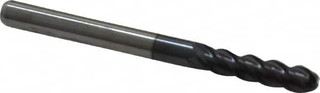 PROMAX Tools 1/8" Diam, 1/2" LOC, 4 Flute Solid Carbide Ball End Mill ...
