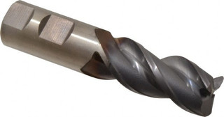 Cleveland 1" Diam 3 Flute Powdered Metal 0.12" Corner Radius End Mill ...