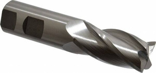 Hertel 1" Diam 4 Flute Cobalt 0.03" Corner Radius End Mill 4-1/2" OAL ...