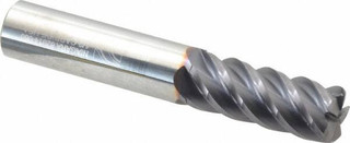 Niagara Cutter 1/2" Diam 5 Flute Solid Carbide 0.06" Corner Radius End ...
