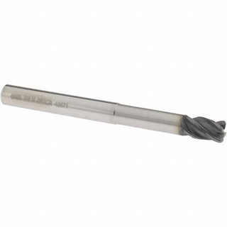 OSG 3/8" Diam 4 Flute Solid Carbide 0.06" Chamfer Width Corner Radius ...