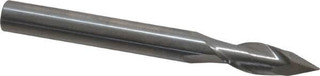 Melin Tool 1/4" Diam, 3/4" LOC, 2 Flute, 60° Point Angle, Solid Carbide ...
