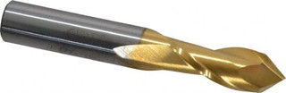 Melin Tool 3/8" Diam, 1" LOC, 2 Flute, 90° Point Angle, Solid Carbide ...