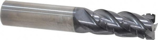 PROMAX Tools 1/2" Diam 4-Flute 40° Solid Carbide 0.02" Corner Radius ...
