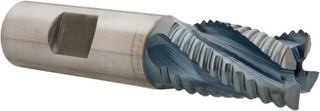 Hertel 3/4" Diam, Coarse Pitch, 1-1/4" LOC, 4 Flute Cobalt Roughing ...