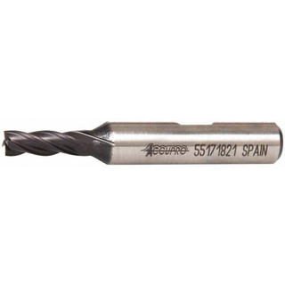 Accupro 7/32", 5/8" LOC, 3/8" Shank Diam, 2-7/16" OAL, 4 Flute ...