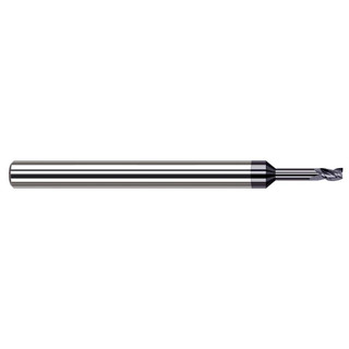 Harvey Tool 3mm, 4.5mm LOC, 1/8" Shank Diam, 2-1/2" OAL, 3 Flute Solid ...