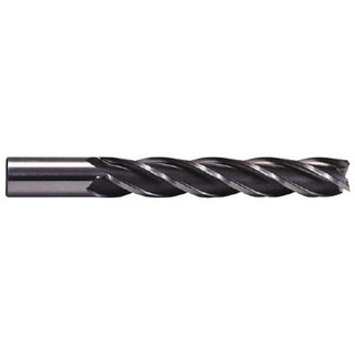 Hertel 3/4", 4" LOC, 3/4" Shank Diam, 6-1/4" OAL, 4 Flute, High Speed ...