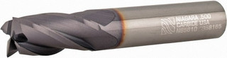Niagara Cutter 1/2", 1" LOC, 1/2" Shank Diam, 3" OAL, 4 Flute, Solid ...
