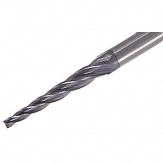 Iscar 1° per Side 1mm Small End Diam 8mm LOC 4-Flute Solid Carbide ...