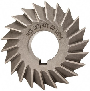 Value Collection 3° 3" Cut Diam, 3/4" Cut Width, 1" Arbor, High Speed ...