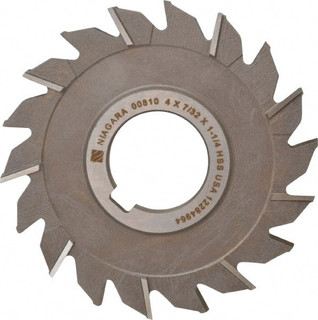KEO 4" Diam x 7/32" Face Width Staggered Tooth Side Milling Cutter 1-1/ ...