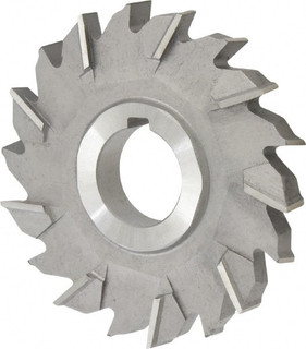 Made in USA 3-1/2" Diam x 7/16" Face Width Staggered Tooth Side Milling ...