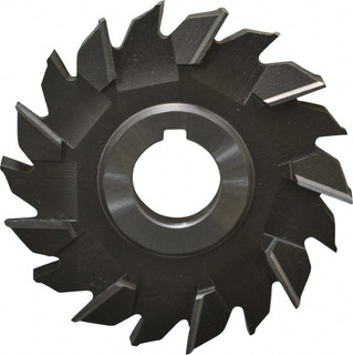 Made in USA 4" Diam x 1/2" Face Width Staggered Tooth Side Milling ...