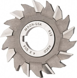 Made in USA 4" Diam x 5/16" Face Width Staggered Tooth Side Milling ...