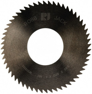 RobbJack 2-1/2 x 0.0312", 1" Arbor, 56-Tooth Solid Carbide Slitting ...