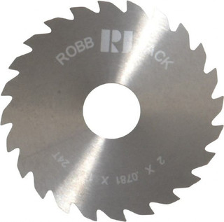 RobbJack 2 x 0.0781", 1/2" Arbor, 24-Tooth Solid Carbide Slitting ...
