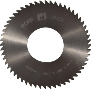 RobbJack 2-1/2 x 0.0937", 1" Arbor, 56-Tooth Solid Carbide Slitting ...