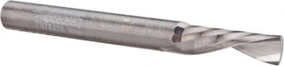 Accupro 1/4" Diam RH Solid Carbide 1-Flute Single Edge Downcut Spiral ...