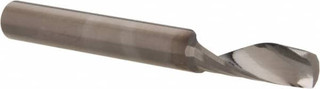 Accupro 1/4" Diam RH Solid Carbide 1-Flute Single Edge Upcut Spiral ...