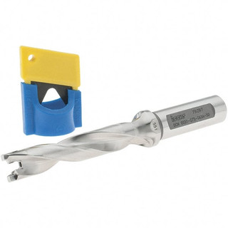 Iscar Replaceable-Tip Drill, 0.551 to 0.567" Drill Dia, 2.85" Max Depth ...