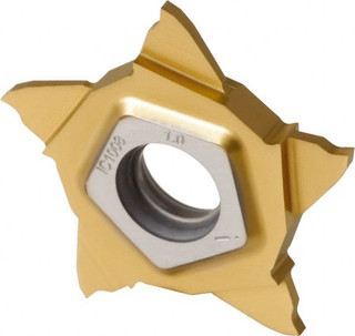 Iscar PENTA24N100P005 IC1008 Carbide Cutoff Insert TiAlN/TiN Finish, Neutral Lead Angle, 1mm ...