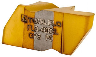 Tool-Flo FLR-4062L GP3 Carbide Grooving Insert TiN Finish, LH, 3.18mm ...