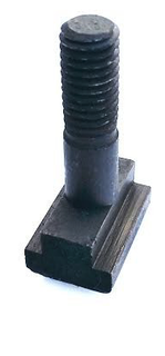 Precise 1/2" T-Slot Bolt, 1/2"-13 Thread, 1" Thread Length, 2" Length ...