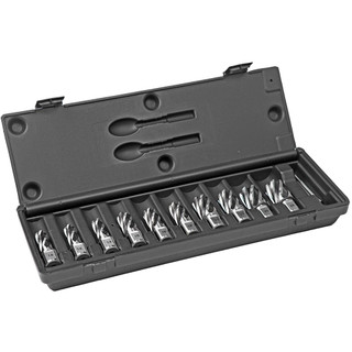 Euroboor HSS Annular Cutters 10 Piece Set, 1" Cut Depth - HSS.KIT/10S ...