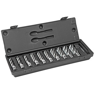 Euroboor HSS Annular Cutters 10 Piece Set, 2" Cut Depth - HSS.KIT/10L-I2